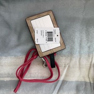 Coach | Other | Coach Gold And Pink Id Card Holder | Poshmark
